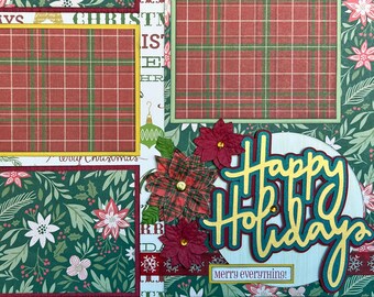 NOEL 12x12 Pre-made Scrapbook Layout CHRISTMAS - Etsy