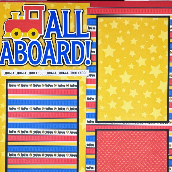 Train Scrapbook - Etsy