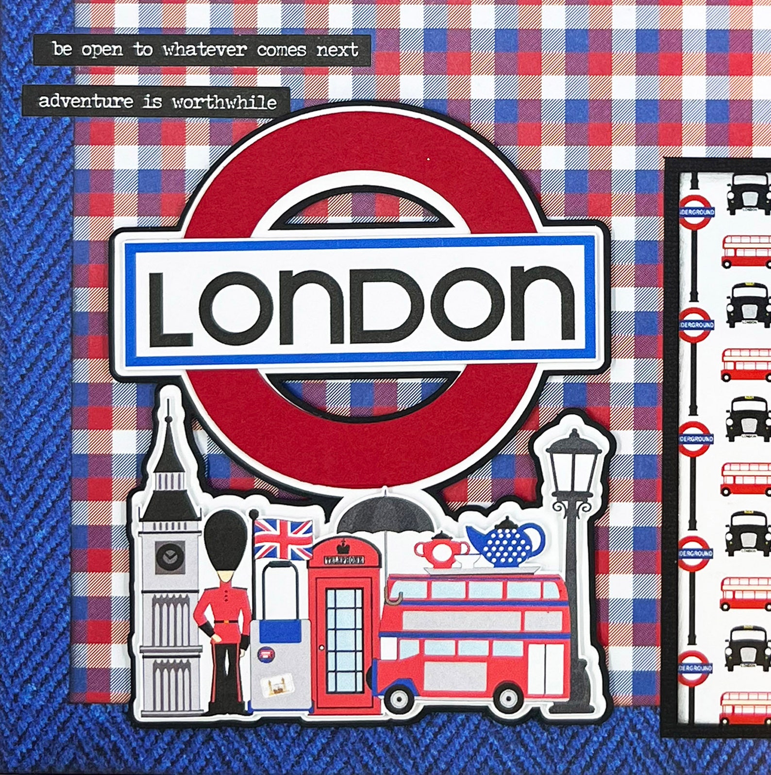 LONDON Premade 12x12 Scrapbook Page Layout ENGLAND - Etsy