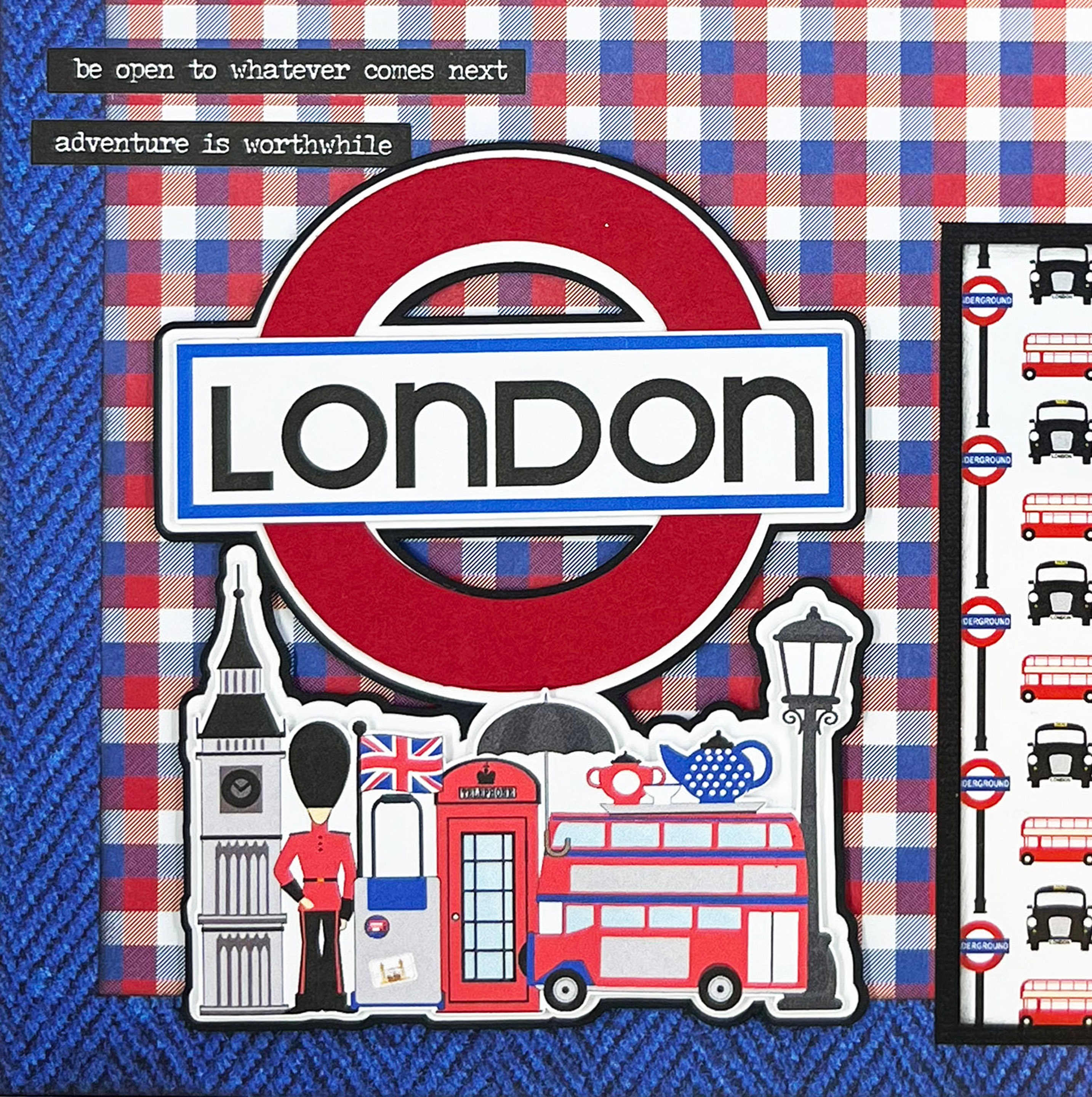 LONDON Premade 12x12 Scrapbook Page Layout ENGLAND - Etsy