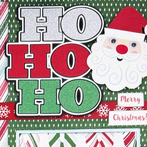 HO HO HO 12x12 Double Premade Scrapbook 2-page Layout Christmas - Etsy