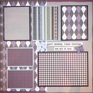 HAPPINESS IS FAMILY 12x12 Double Pre-made 2-page Scrapbook Layout - Etsy