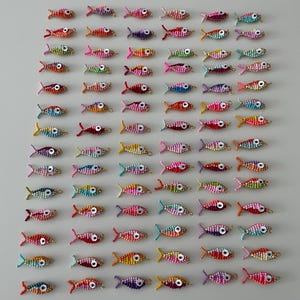 Beaded Fish Charm Necklace Accessories Fish Charm Seed Beads Beads ...