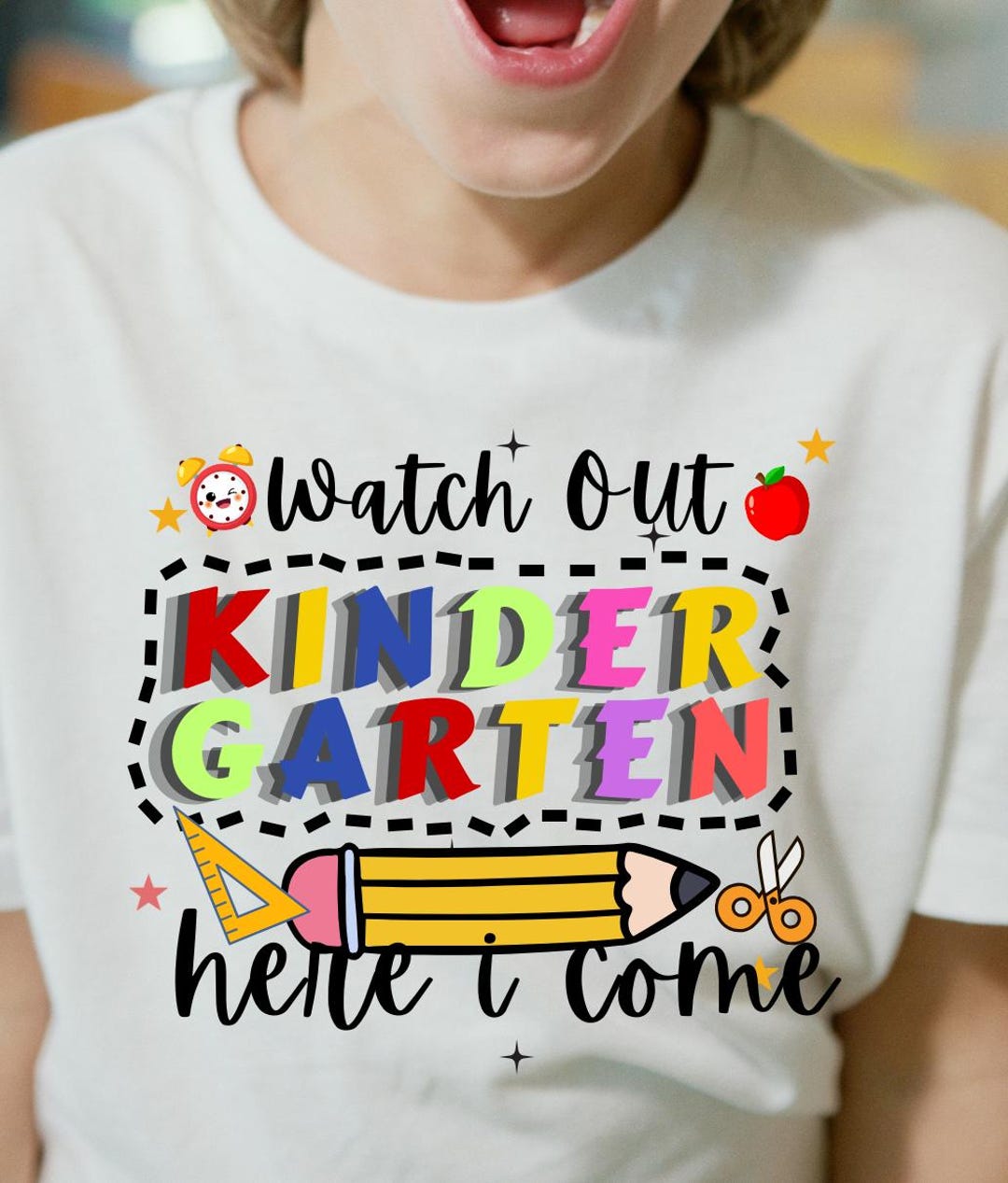 First Day of School Outfit for Kindergarten Girl or Boy – Cute Colorful ...