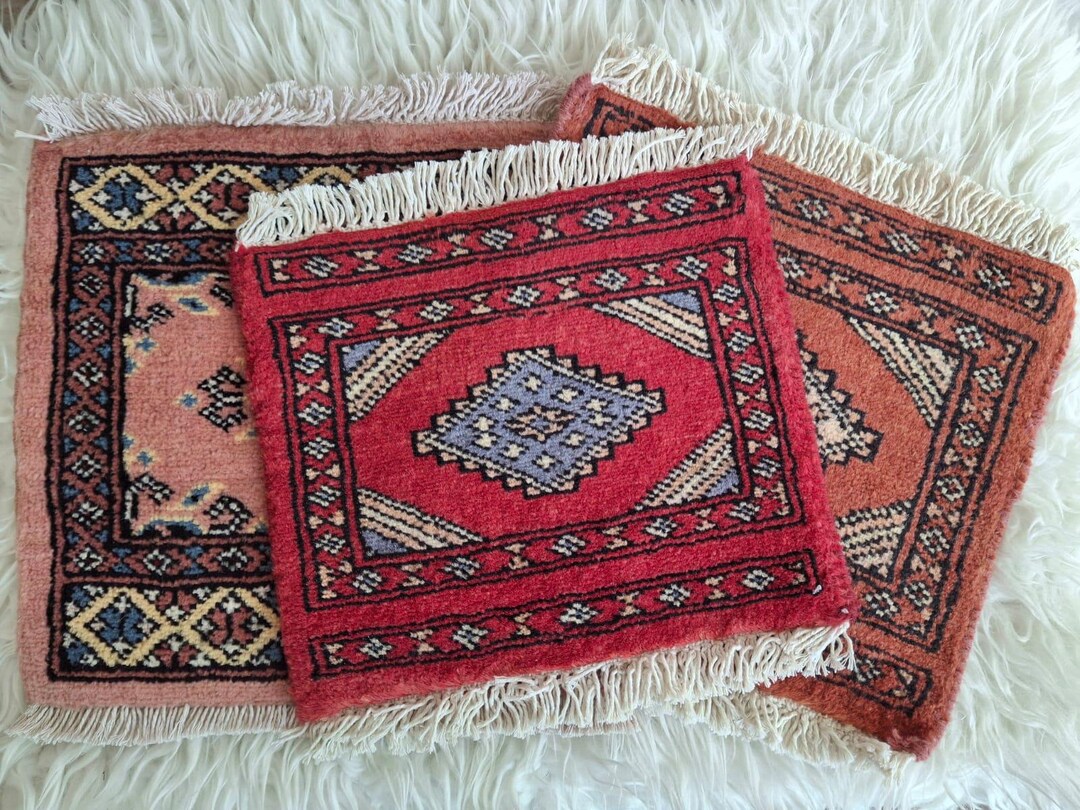 Miniature Persian Rug - Persian Wall Art, Dollhouse Rug, Small Rug ...