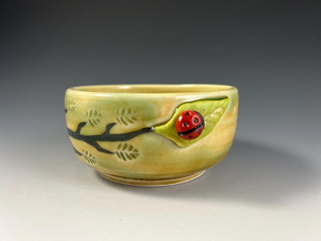Snack Bowl - Ladybug - Porcelain - Etsy