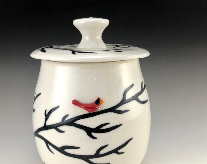 Jar Cardinal Canister Porcelain - Etsy