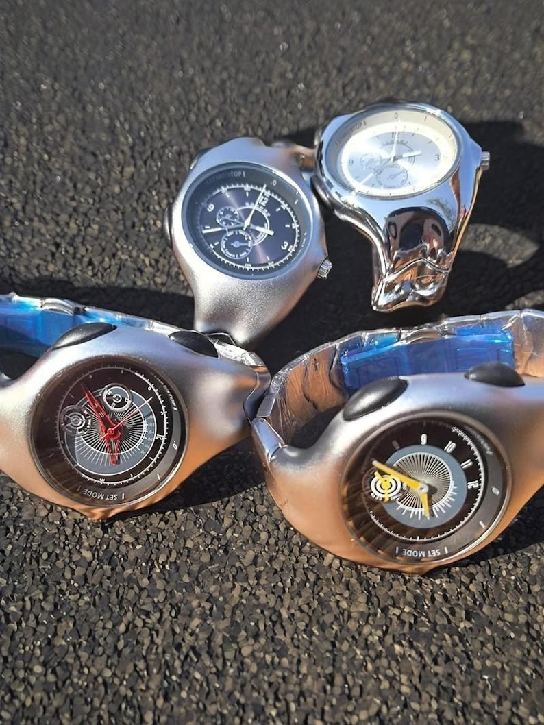 Y2K Watch | Vintage Sport Chronograph Watch | Retro Futuristic Watch ...