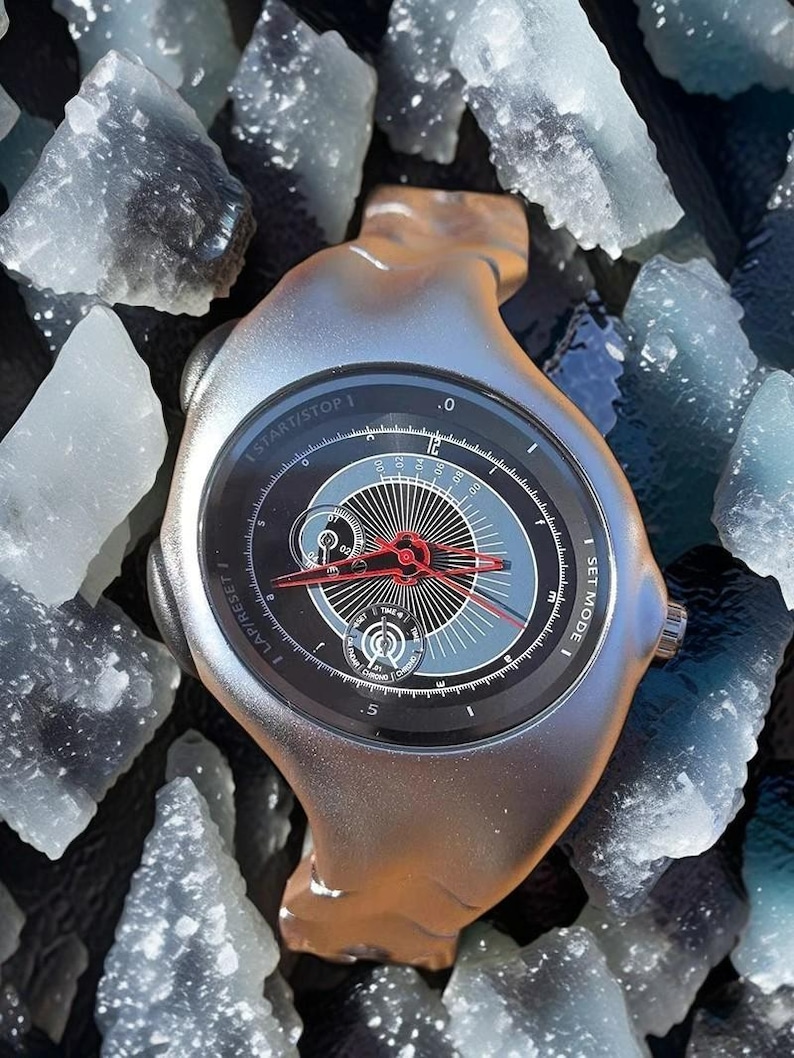 Y2K Watch | Vintage Sport Chronograph Watch | Retro Futuristic Watch ...