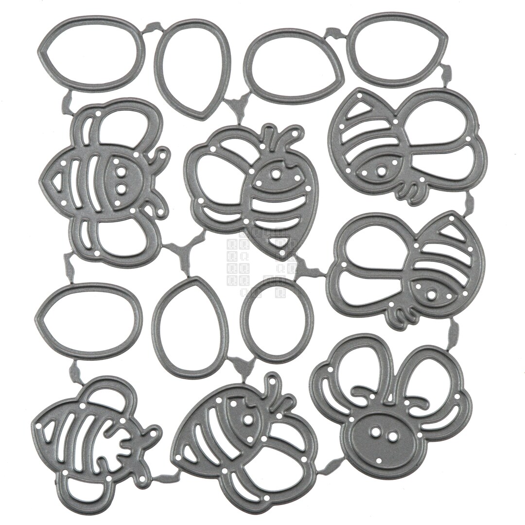 14-piece Flying Bumble Bees Metal Cutting Die Set - Etsy