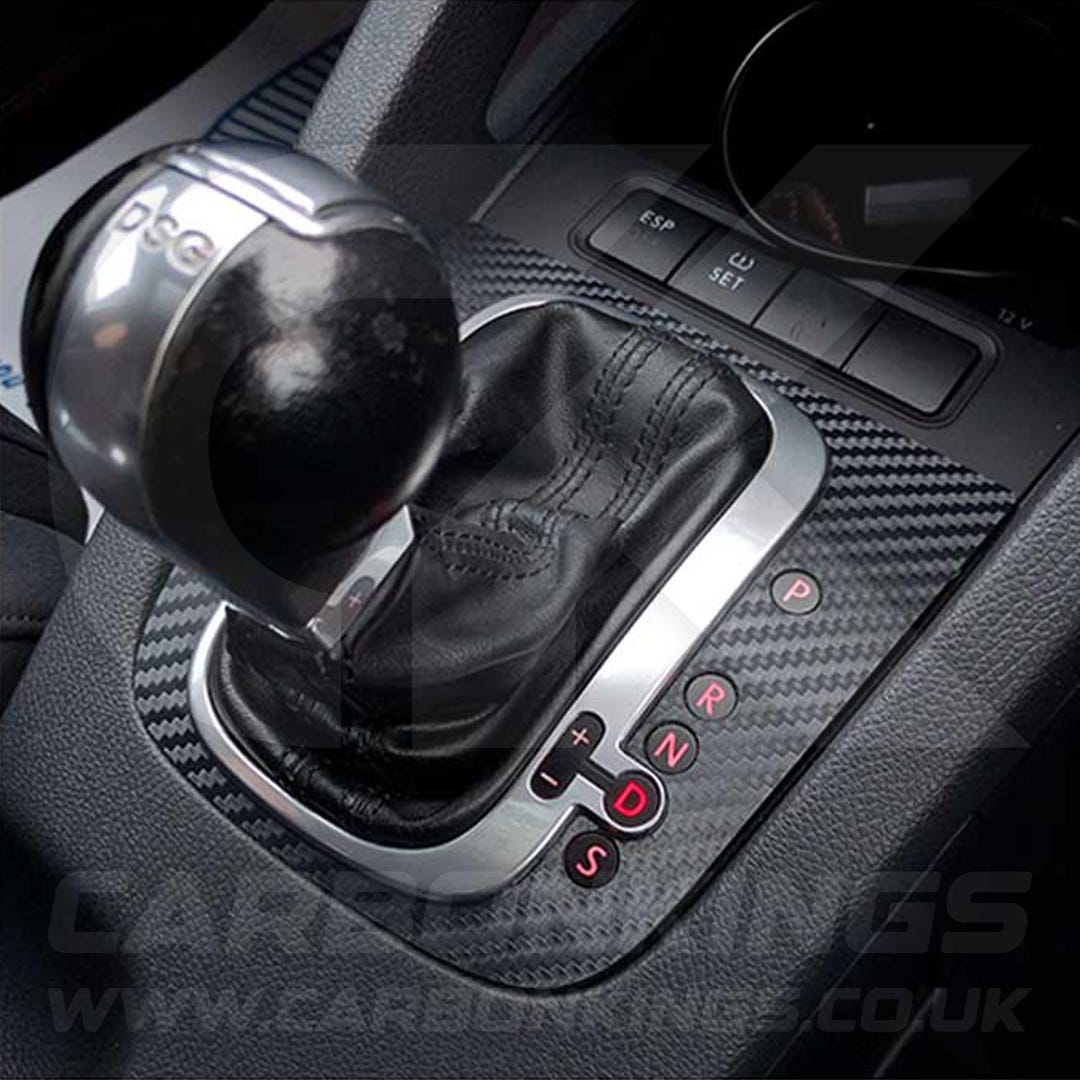 Volkswagen Carbon Fibre DSG Gear Knob Sticker Golf R32 GTI GTD Scirocco ...