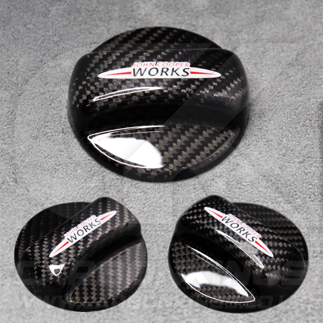 MINI Cooper JCW Genuine Carbon Fibre Fuel Filler Cap Cover R56 R55 R53 ...