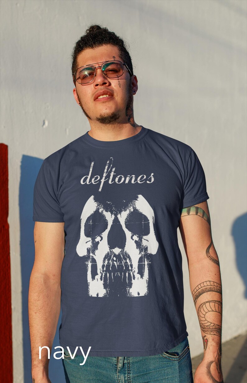 Tshirt Deftones, Sweatshirt Deftones, Hoodie Deftones North American Tour 2025 White Skull - Etsy