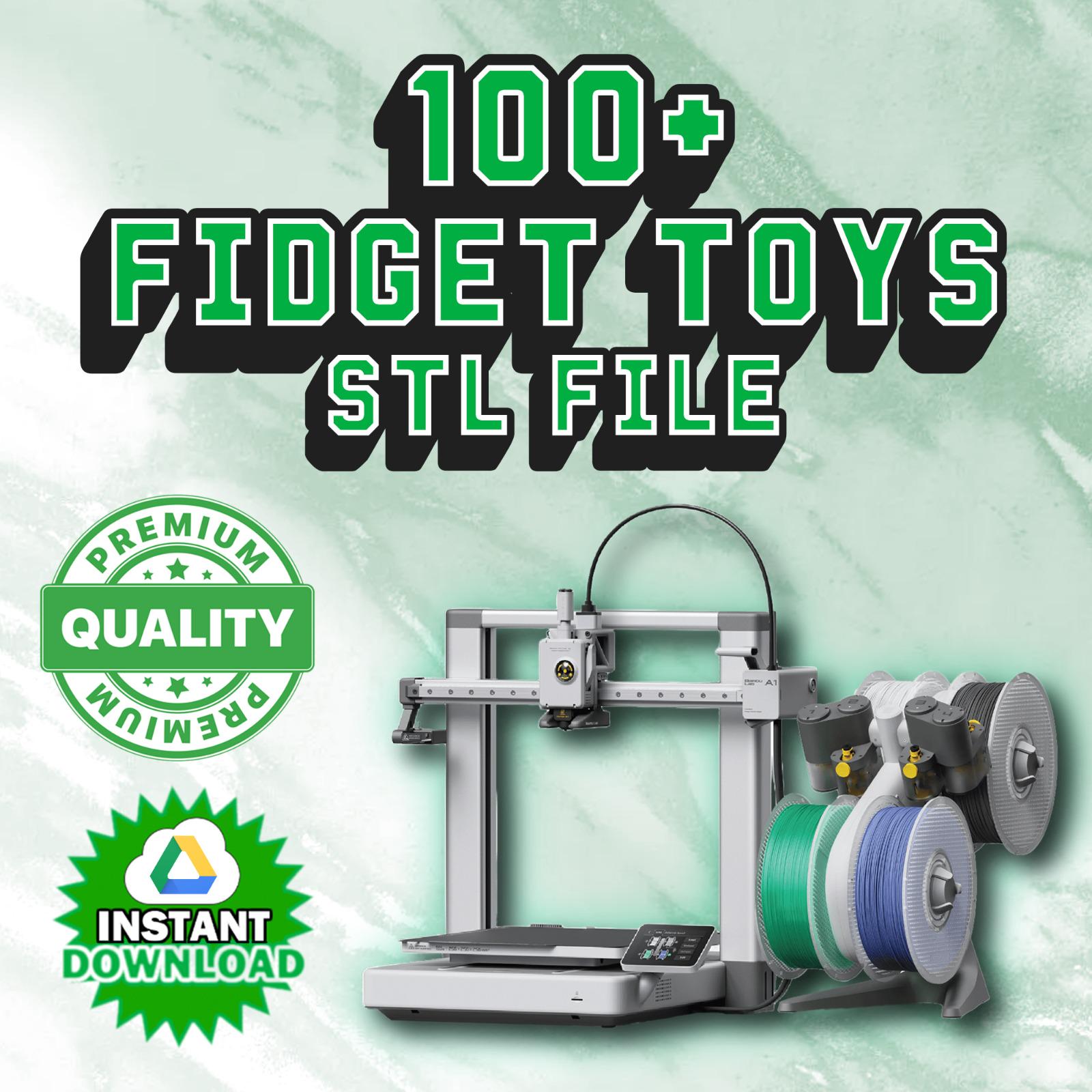 100+ Fidget Toy STL Files, 3D Printing Models, 3D Toy Model for ...