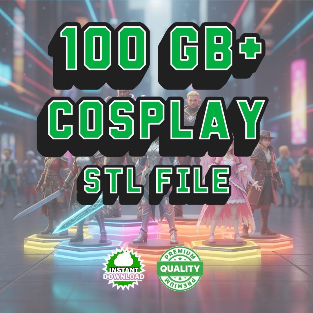 100gb+ Cosplay Prop 3D Print STL Bundle: 3D Printing Models for Party ...