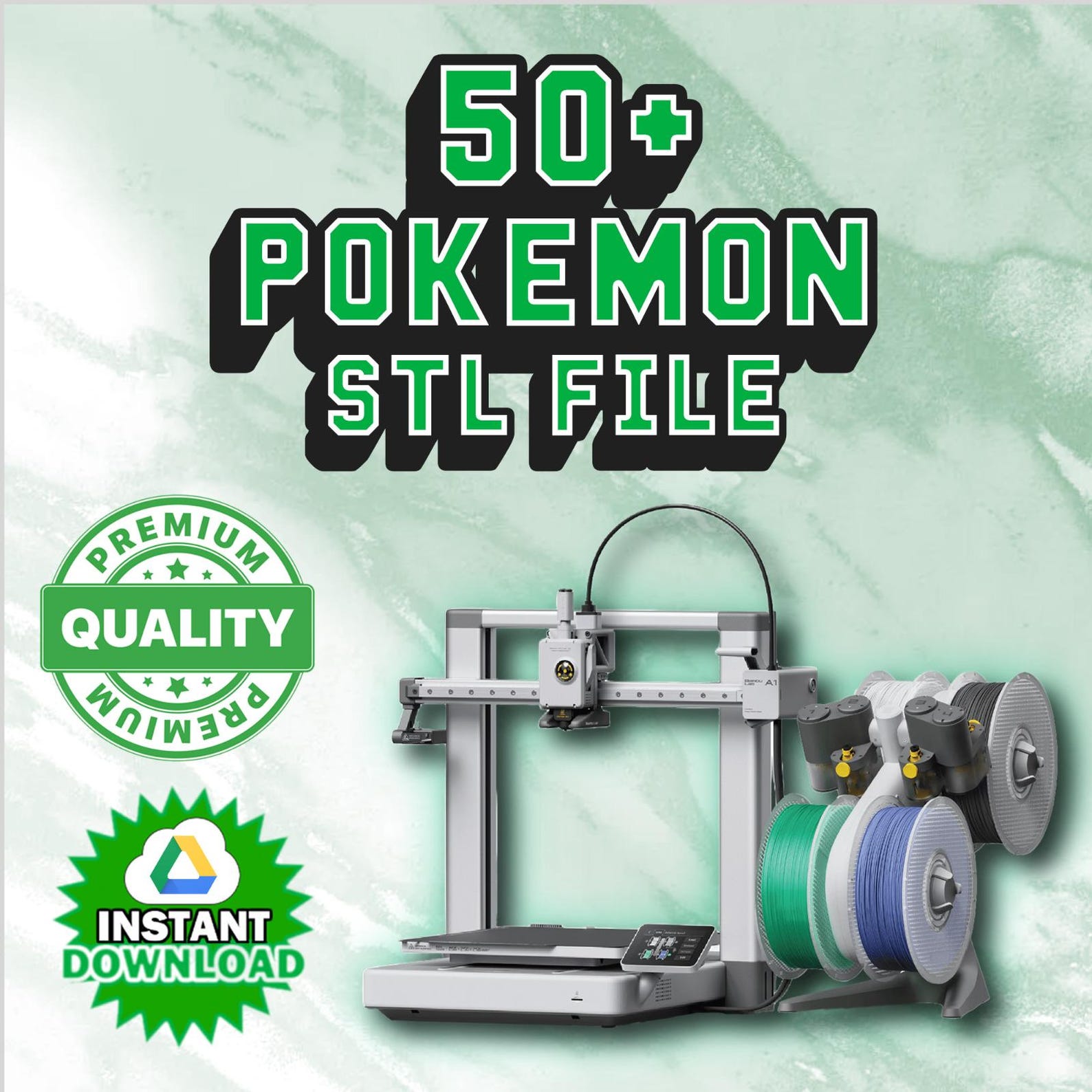 50+ Pokemon STL 3D File Bundle Pack, 3D Printed Pokemon File, Pokemon ...