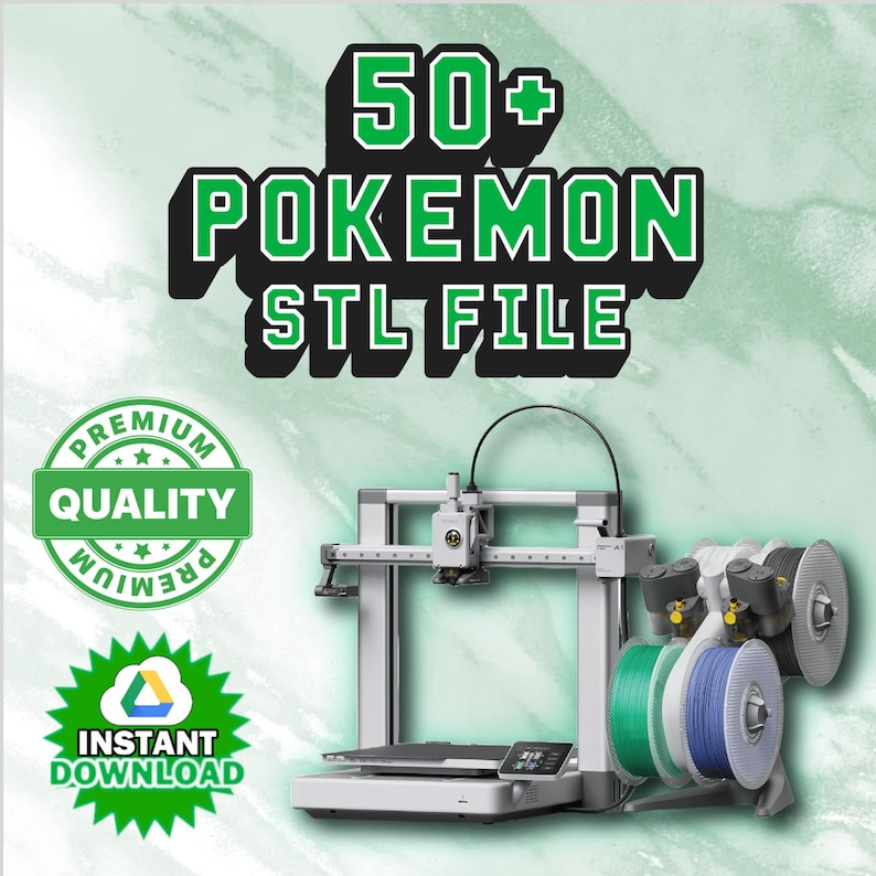 50+ Pokemon STL 3D File Bundle Pack, 3D Printed Pokemon File, Pokemon ...