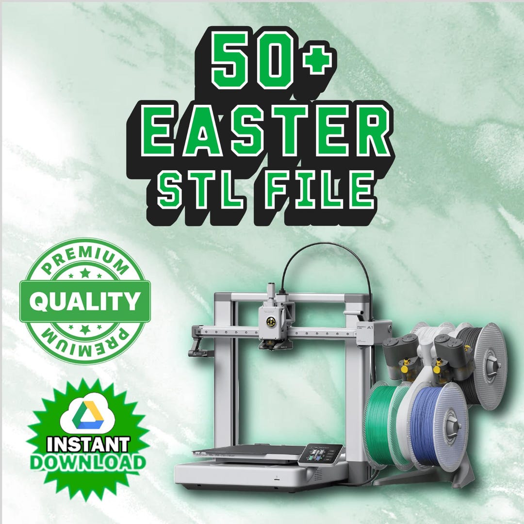 50+ Easter 3D STL Pack, 3D Printing Easter Egg, Easter Egg Toy 3D STL ...