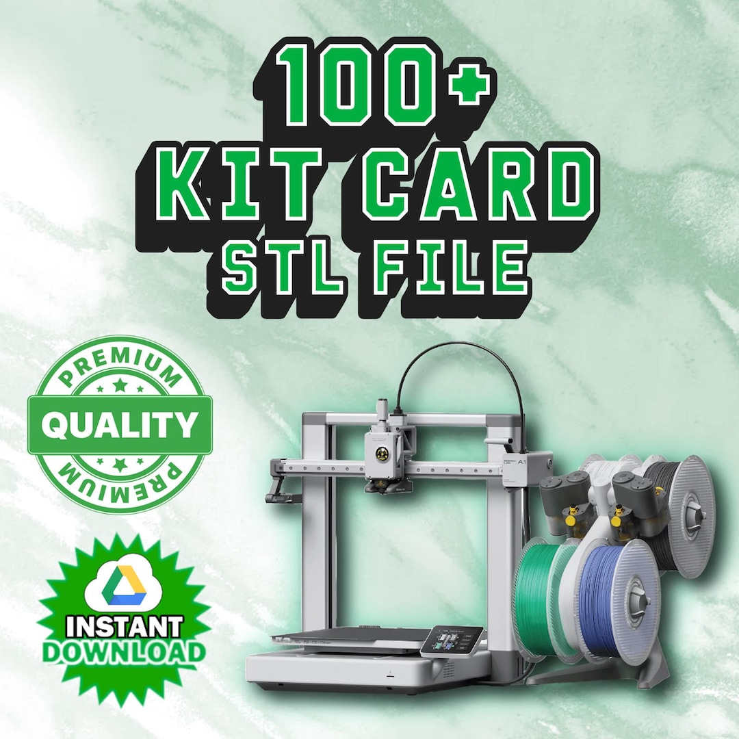100+ Kit Card Stl Bundle,3dprinting Toy for Kids, Easy to Print Stl ...