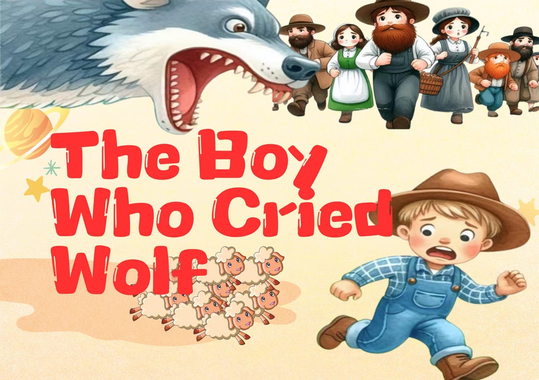 A Boy Who Cried Wolf | Classic Chinese Fable for Kids | Picture Book ...