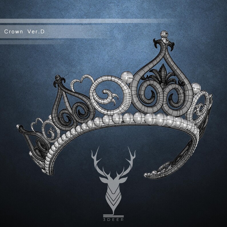 Princess Anneliese Crown Ver.d 3D Printable STL Files Digital Item - Etsy