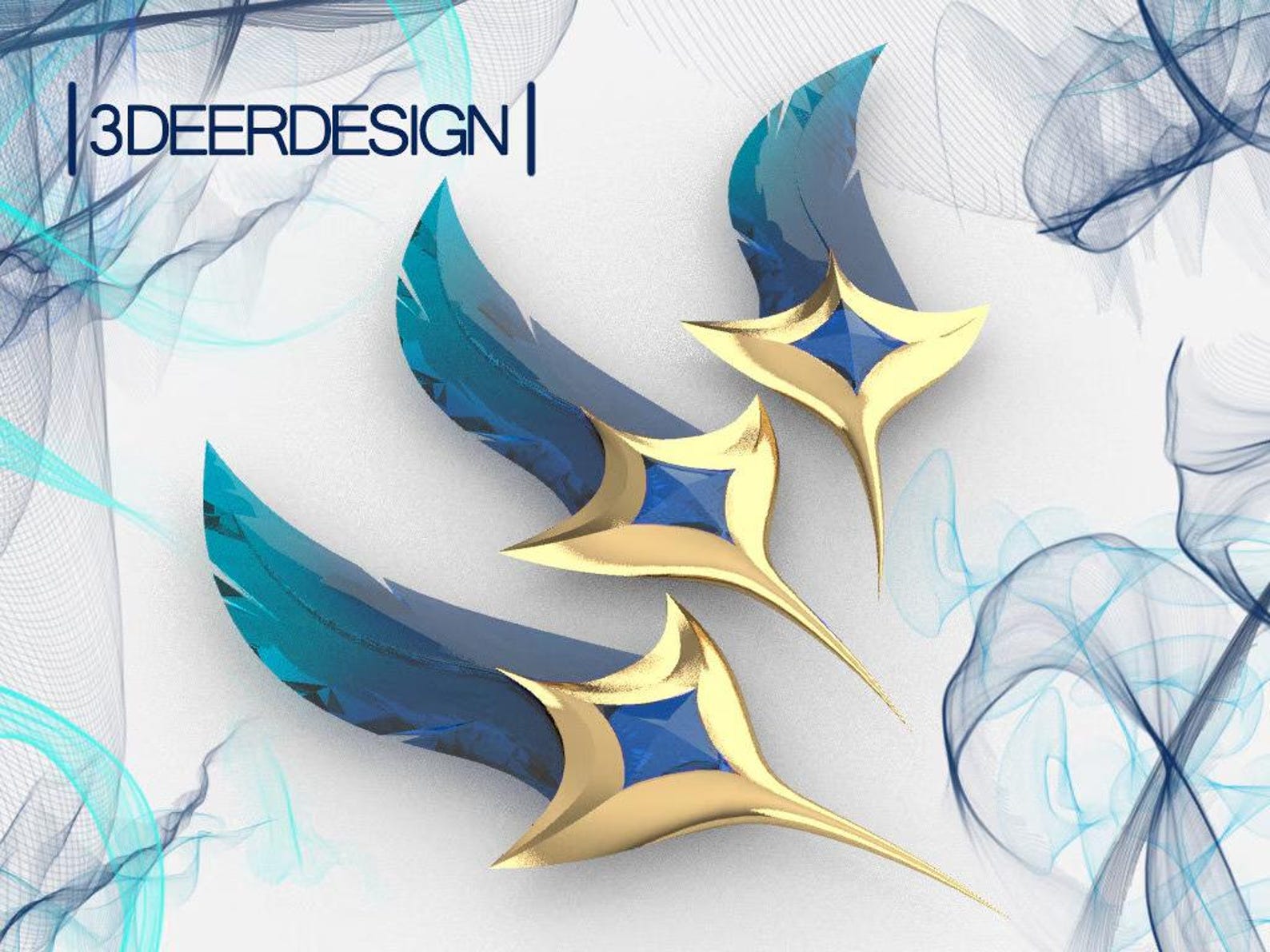 Star Guardian Rakan Feather Blade Cosplay 3D Model Stl File/digital ...