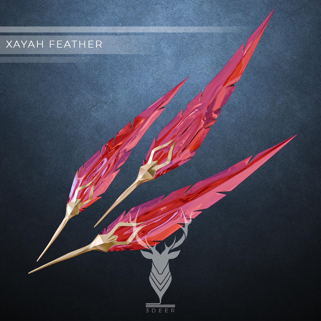 Star Guardian Xayah Feather Blade Cosplay 3D Model Stl File/digital ...