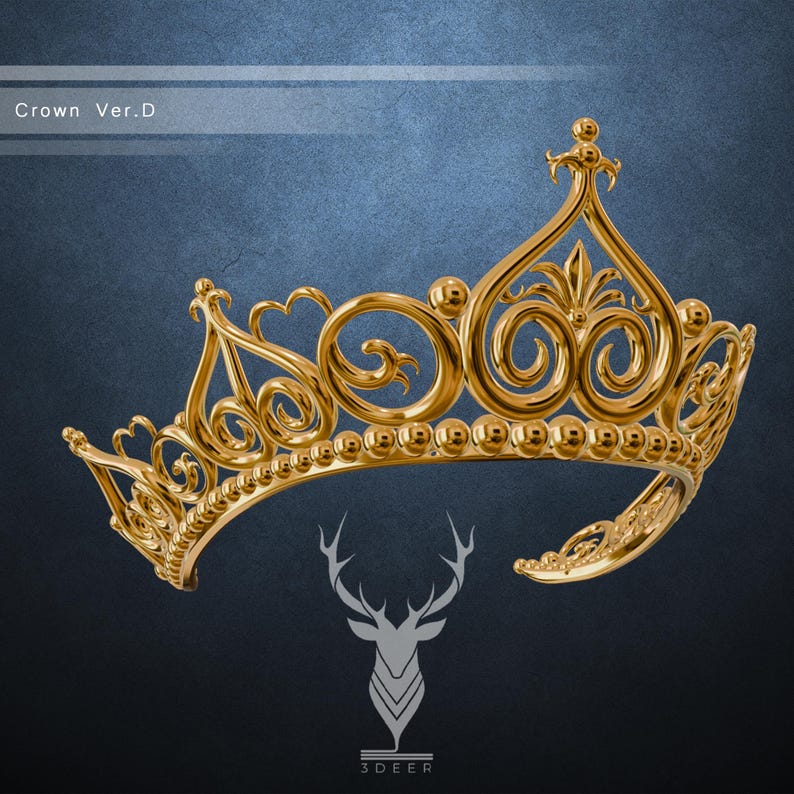 Princess Anneliese Crown Ver.d 3D Printable STL Files Digital Item - Etsy