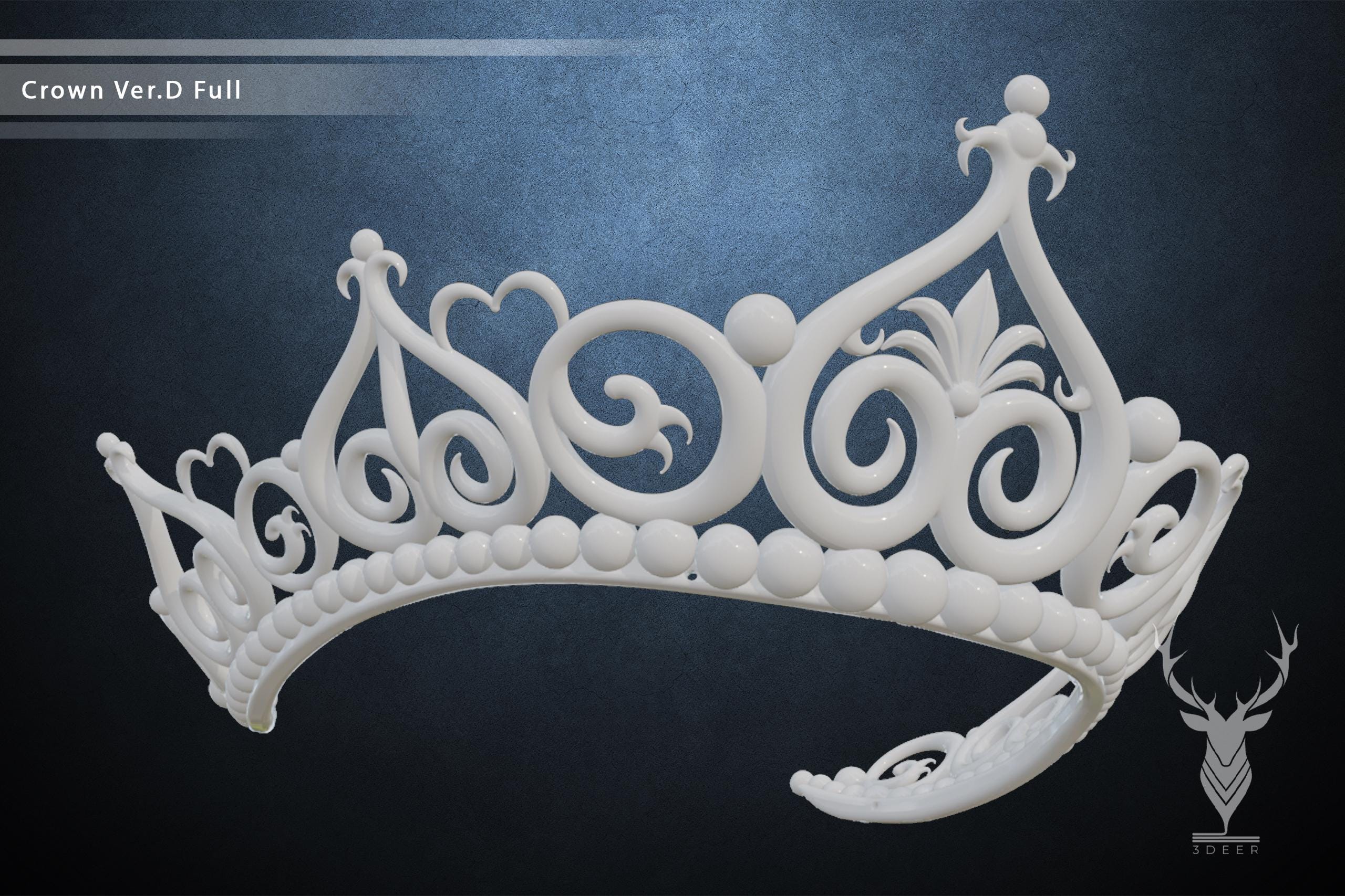 Princess Anneliese Crown Ver.d 3D Printable STL Files Digital Item - Etsy