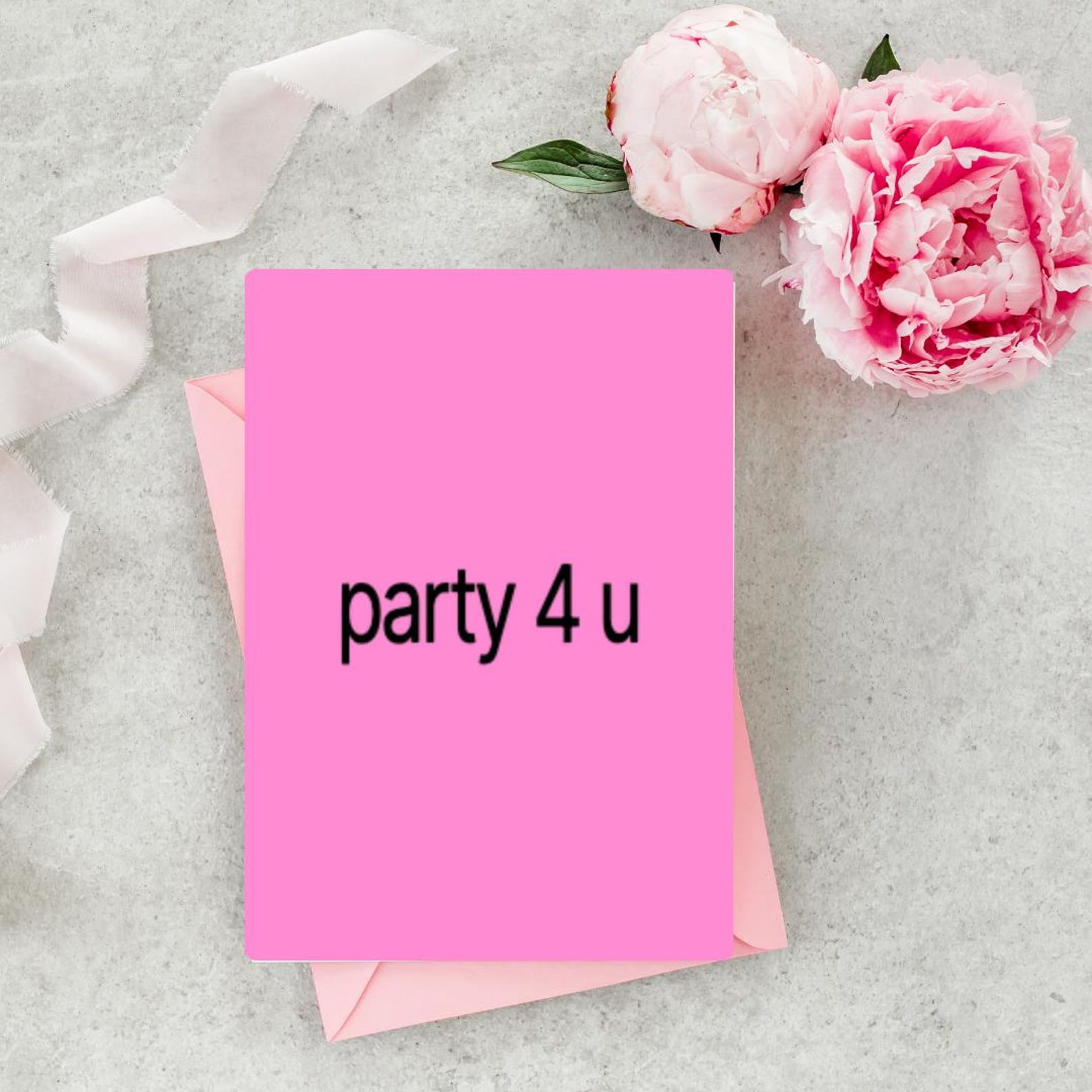 Party 4 U A5 Wall Art – Charli XCX Lyric Print, Brat Font Poster ...