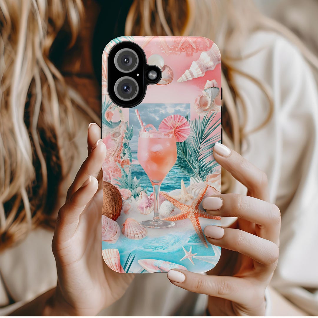 Coastal Summer Phone Case, Preppy Aesthetic Phone Case, Beach,iphone 16 ...