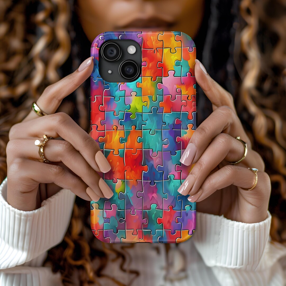 Autism Awareness Phone Case, Autism Mama Pattern, Aesthetic iPhone 16 ...
