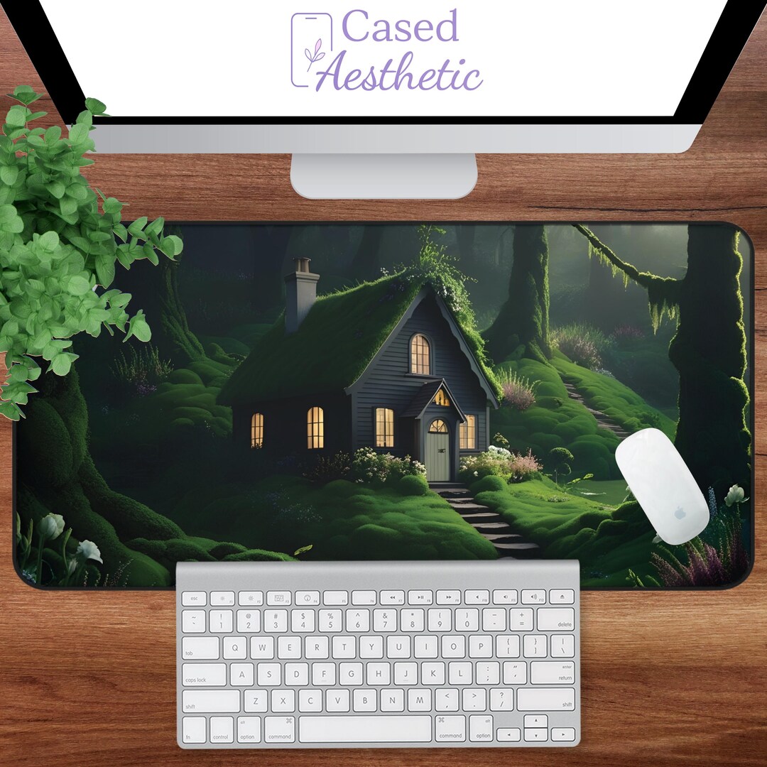 Enchanted Forest Desk Mat, Cozy Home, Gift for Nature Lovers, Gaming ...