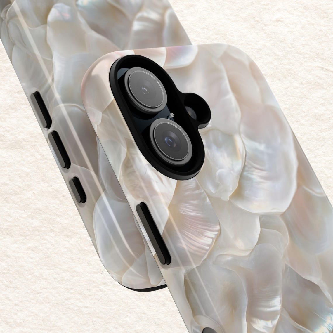 Pearl Shell Phone Case, Aesthetic Mother of Pearl Design, iPhone 16 15 ...