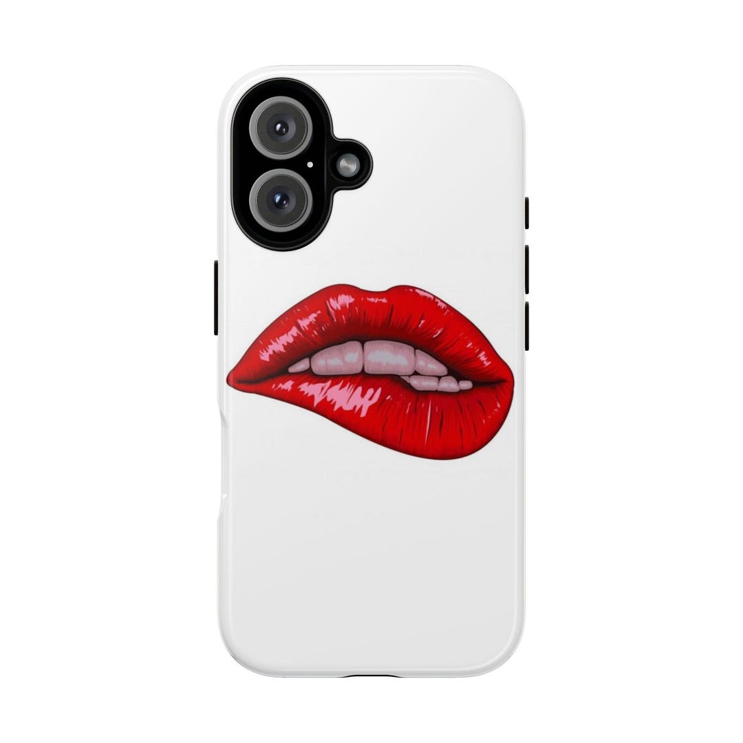 Kiss Lips Phone Case, Bold Lip Design, Cute Phone Accessory, Gift for ...