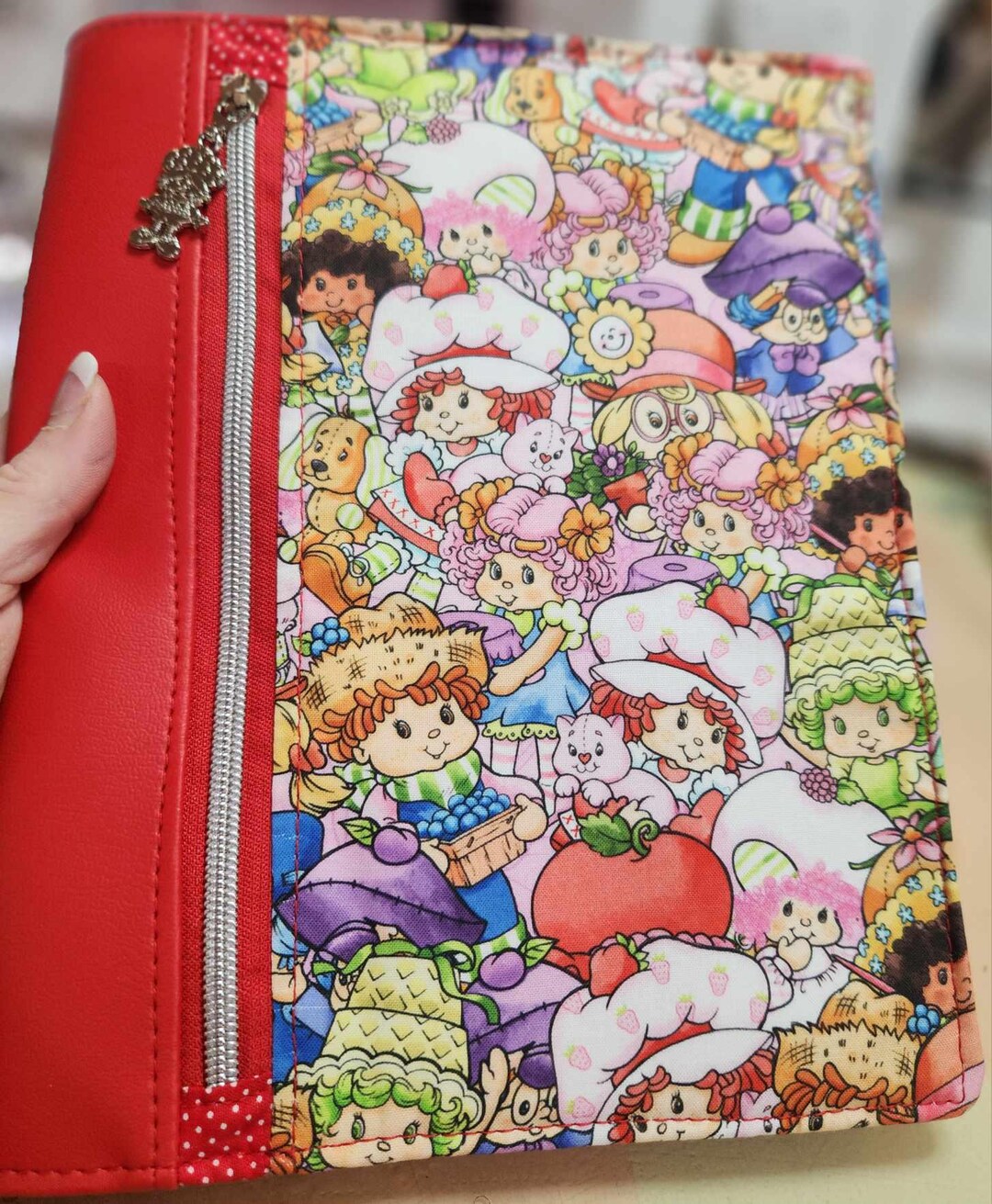 Strawberry Shortcake & Friends, Notebook Cover, Zipper Front Pocket ...