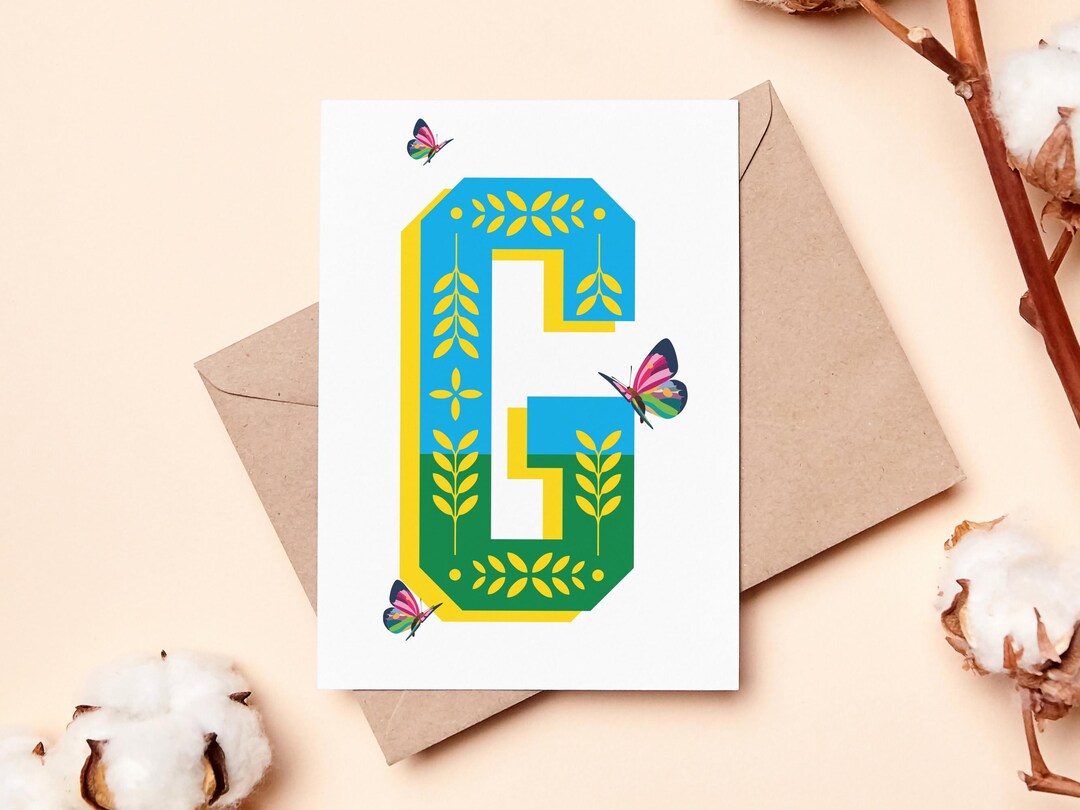 Initial, Monogram G, Letter G, Birthday Cards, Initials, Birthday ...