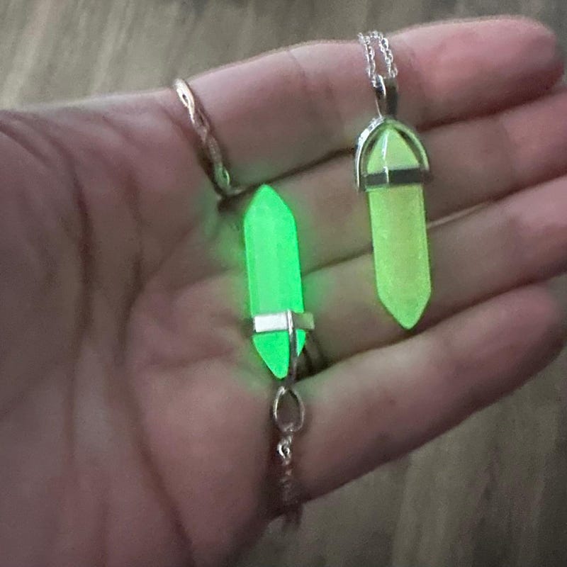 Glowing Necklace - Etsy