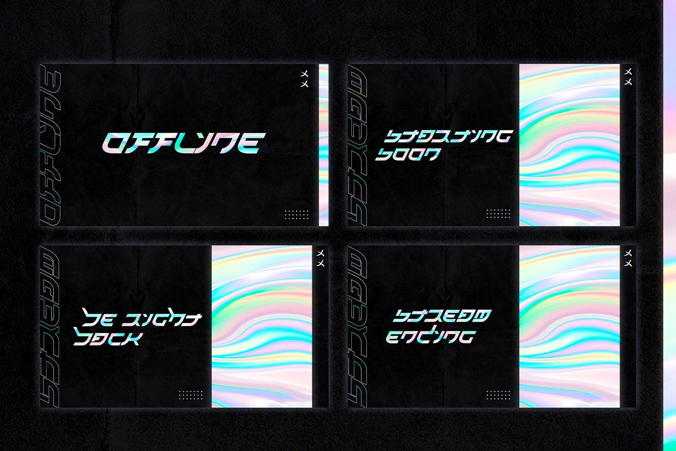 Holographic Stream Overlay: Animated Twitch/youtube Screens - Etsy