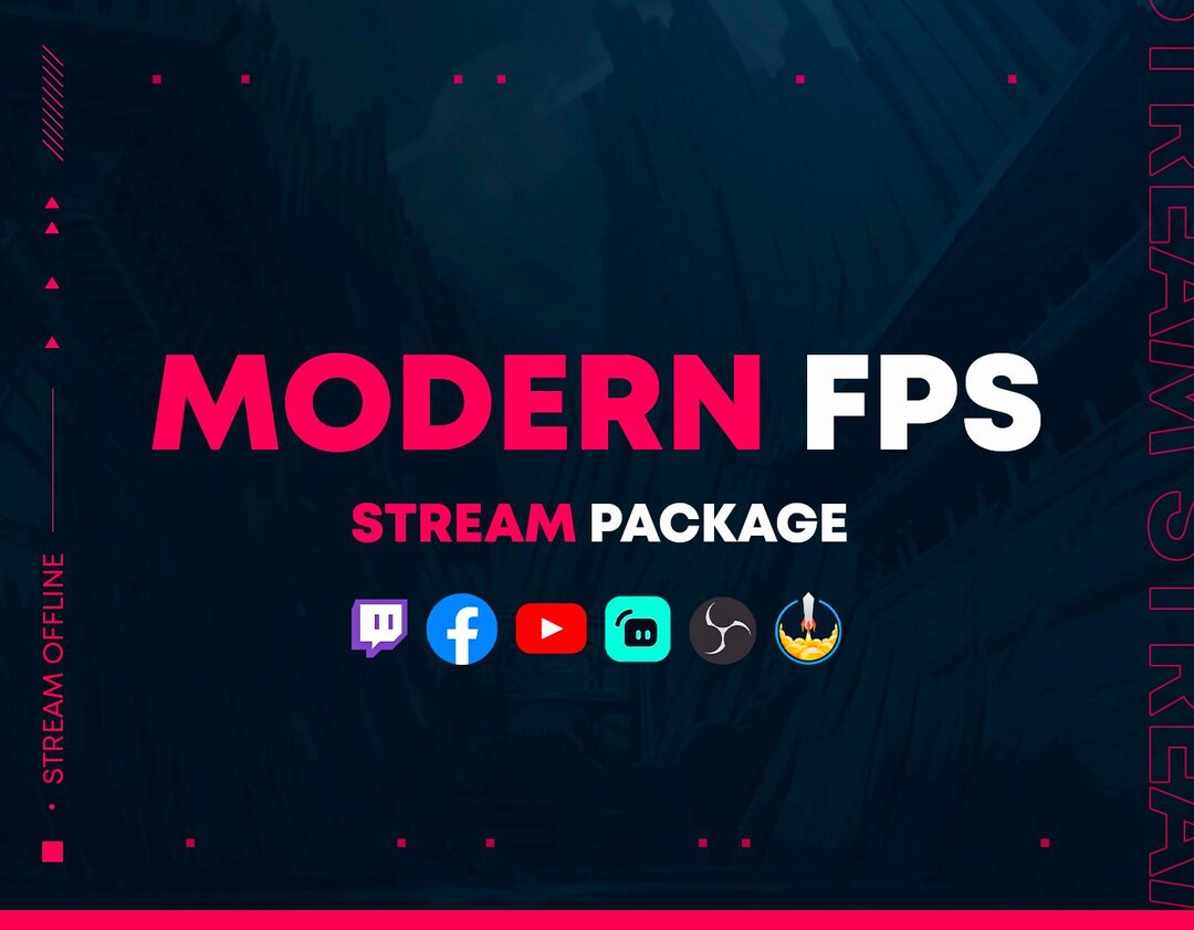 Modern FPS Stream Overlay: Valorant Stream Pack - Etsy