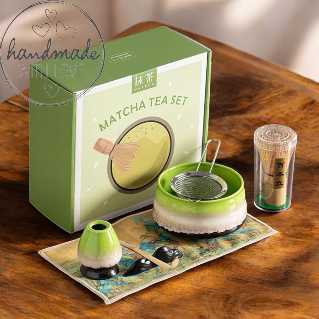 Song Dynasty 5-piece Matcha Tea Making Set | Ceramic Tea Whisk, Brush ...