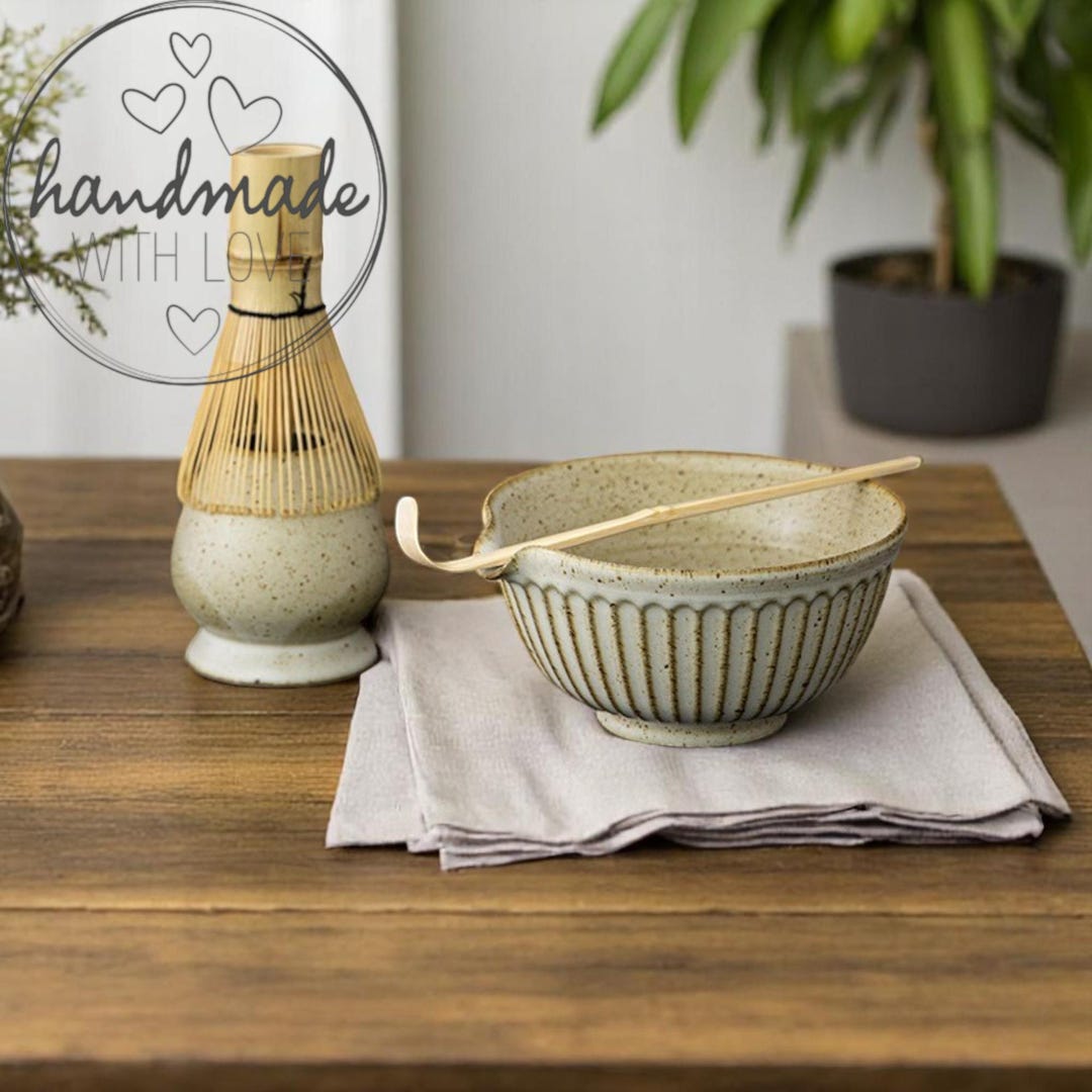 Chinese Bamboo Tea Rickets Set – Matcha Tea Ceremony Kit With Song ...