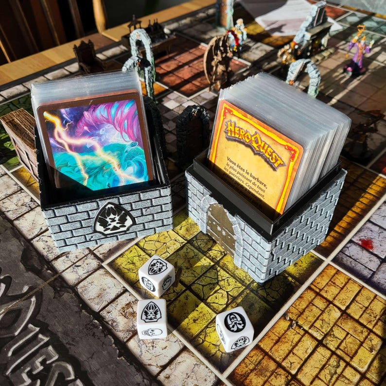 Boîte à Cartes Heroquest – Coffret Artisanal Unique | Compatible ...