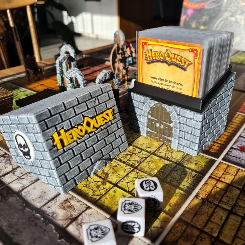 Boîte à Cartes Heroquest – Coffret Artisanal Unique | Compatible ...