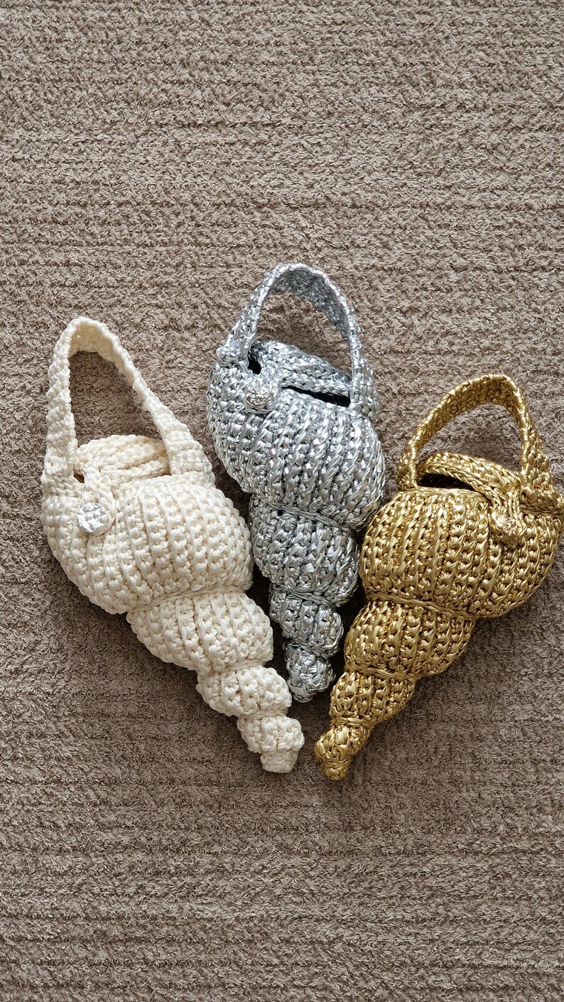 Crochet Seashell Bag Pattern: Boho Basket PDF Tutorial (beginner ...