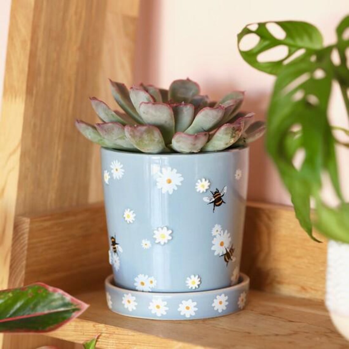 Bees and Flowers Mini Planter and Stand | Bees and Flowers Planters ...