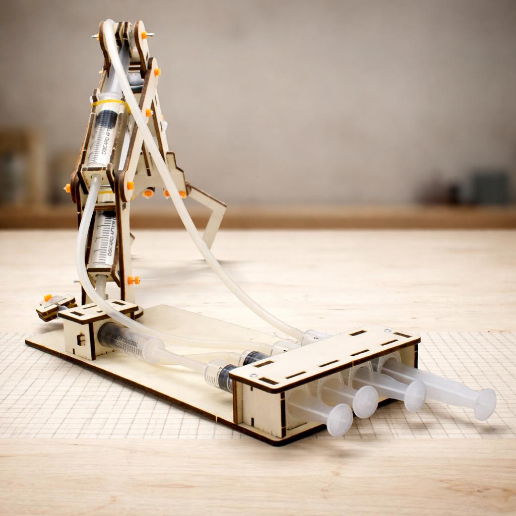 DIY Hydraulic Robotic Arm Kit, Educational STEM Toy for Kids, Fun ...