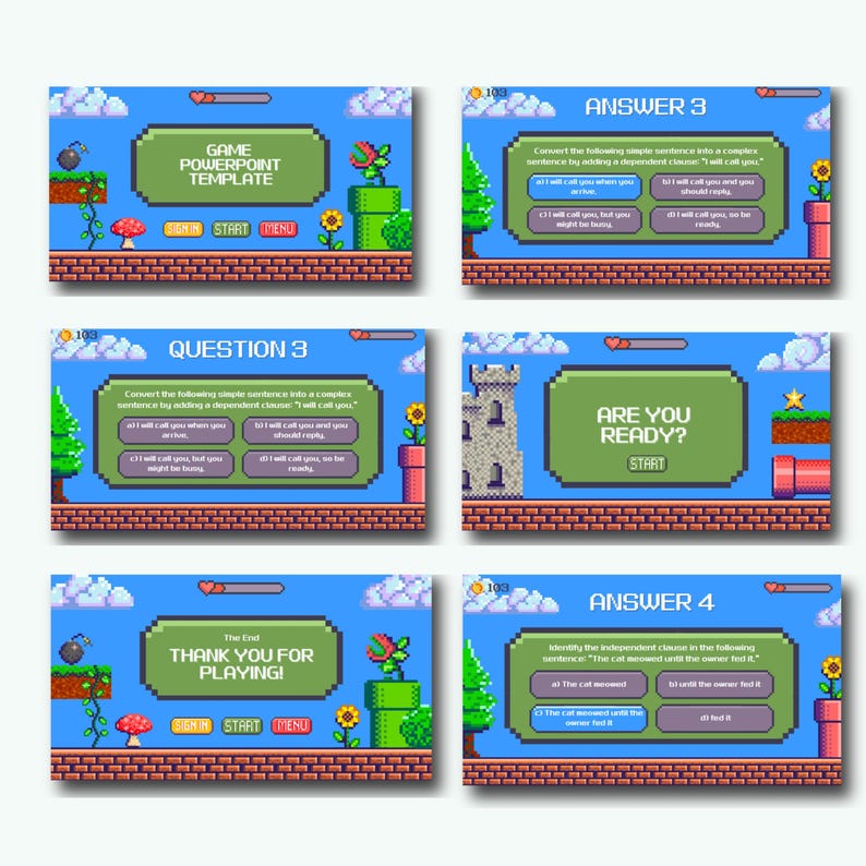 Game Powerpoint Tempate | Customizable Powerpoint Game | Quiz Games ...