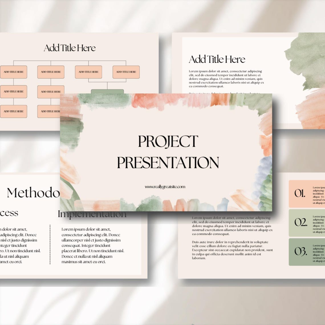 Watercolor Powerpoint Template– Watercolor Templates - Watercolor ...