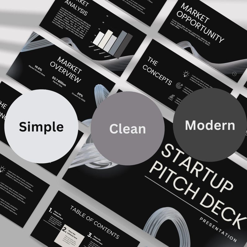 Business Pitch Deck Template | Modern Powerpoint Template | Startup ...